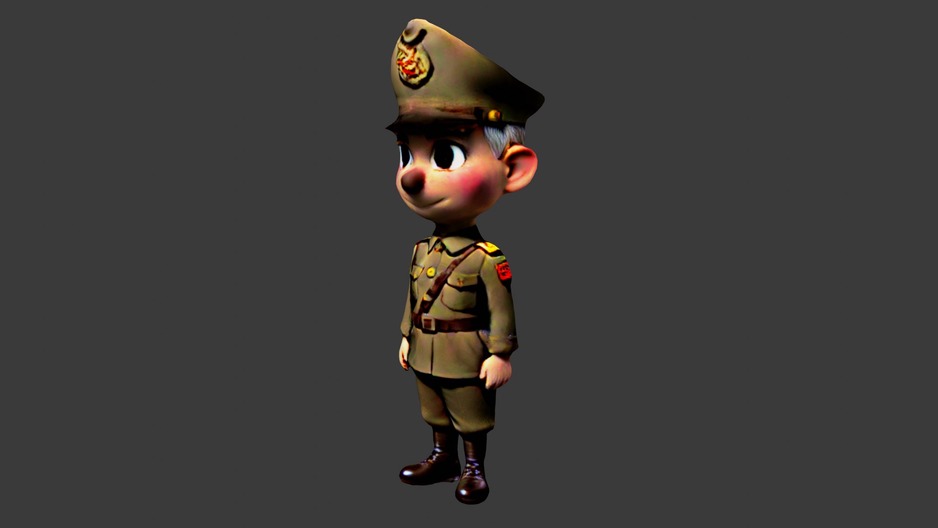 World War II Commander Soldier 3D Model - TurboSquid 2128052