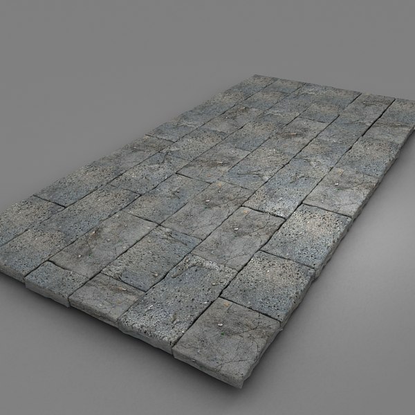 3ds max stone pavement
