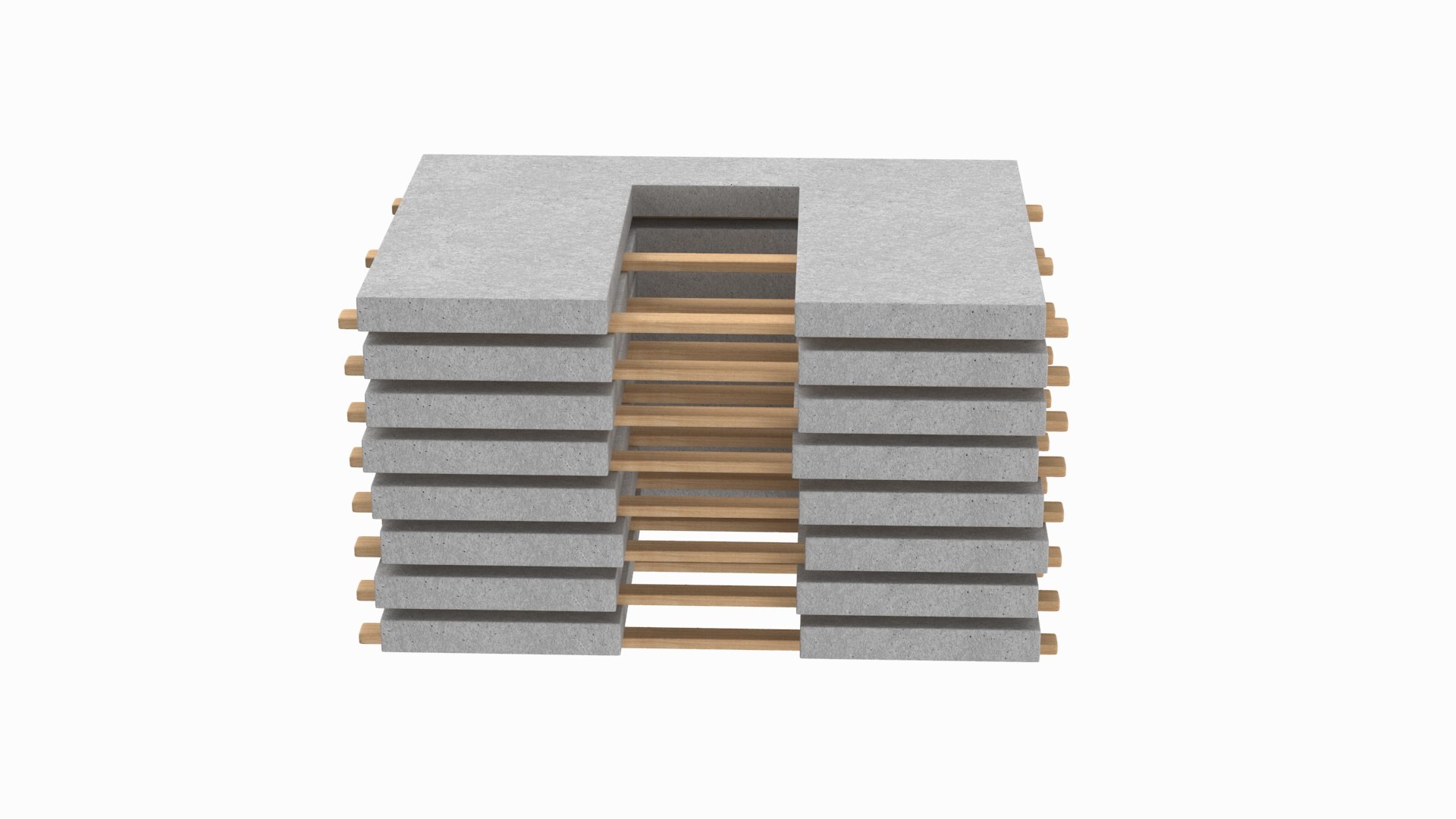 Stacked Concrete Wall Panels 3D Model - TurboSquid 2313266