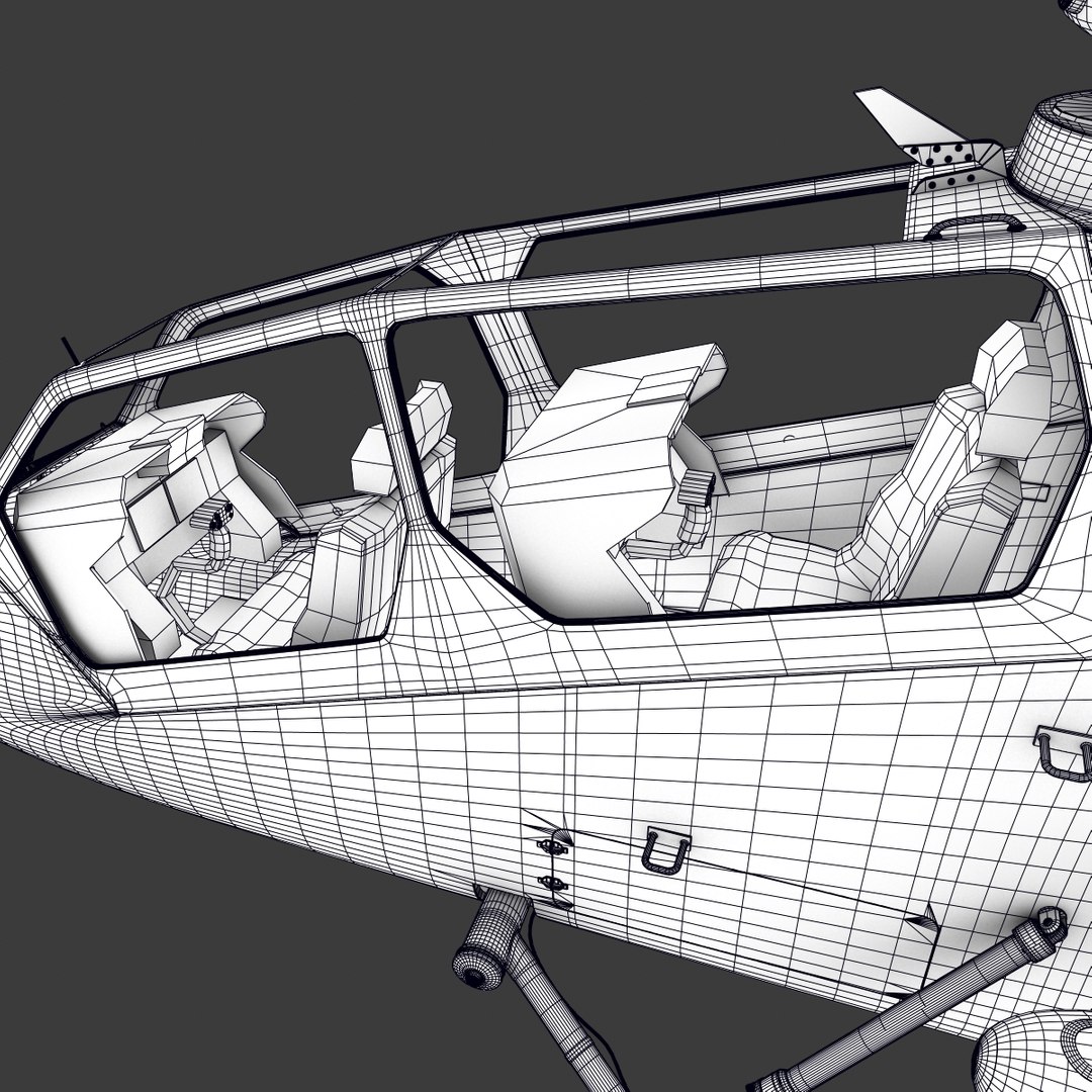 3d Obj Kawasaki Oh-1 Ninja Helicopter