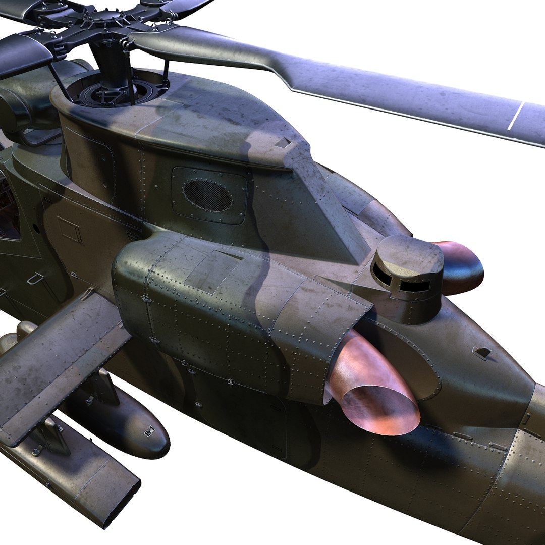 3d Obj Kawasaki Oh-1 Ninja Helicopter
