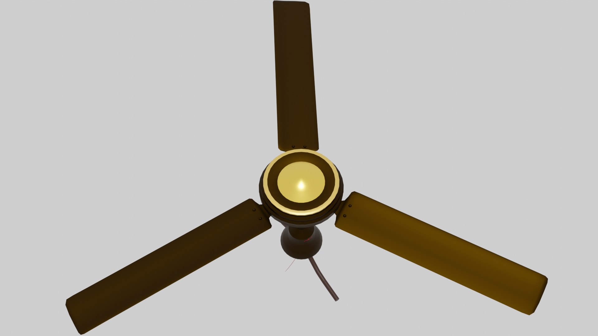3D Model Simple Ceiling Fan - TurboSquid 2096274