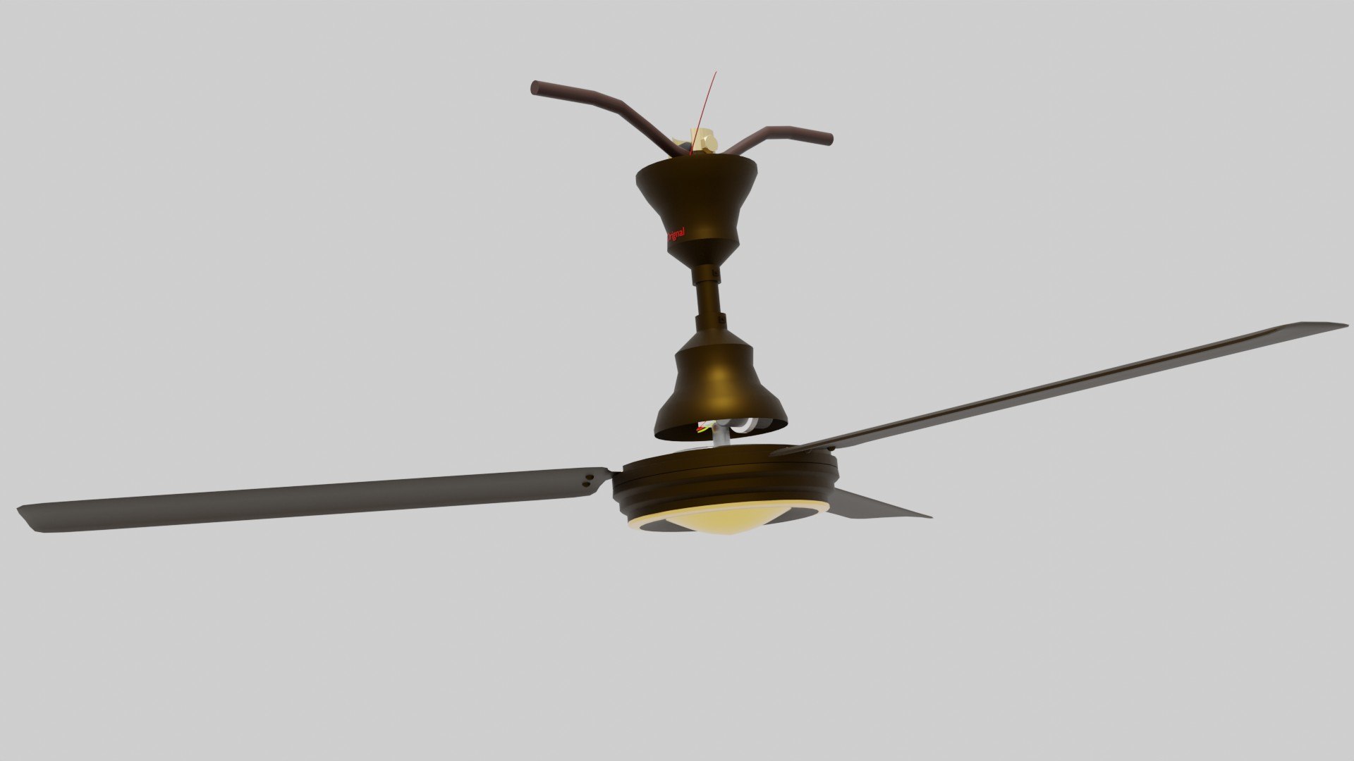 3D Model Simple Ceiling Fan - TurboSquid 2096274