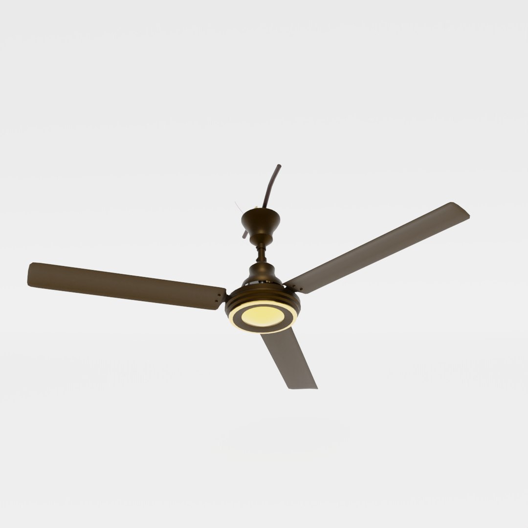 3D Model Simple Ceiling Fan - TurboSquid 2096274