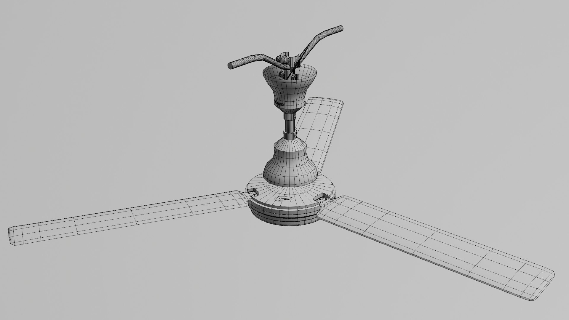 3D Model Simple Ceiling Fan - TurboSquid 2096274