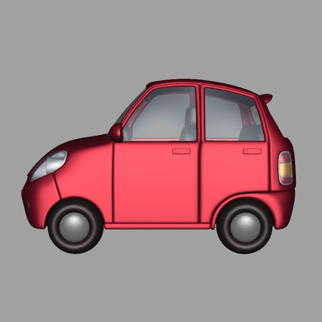 3d Cartoon Car Model