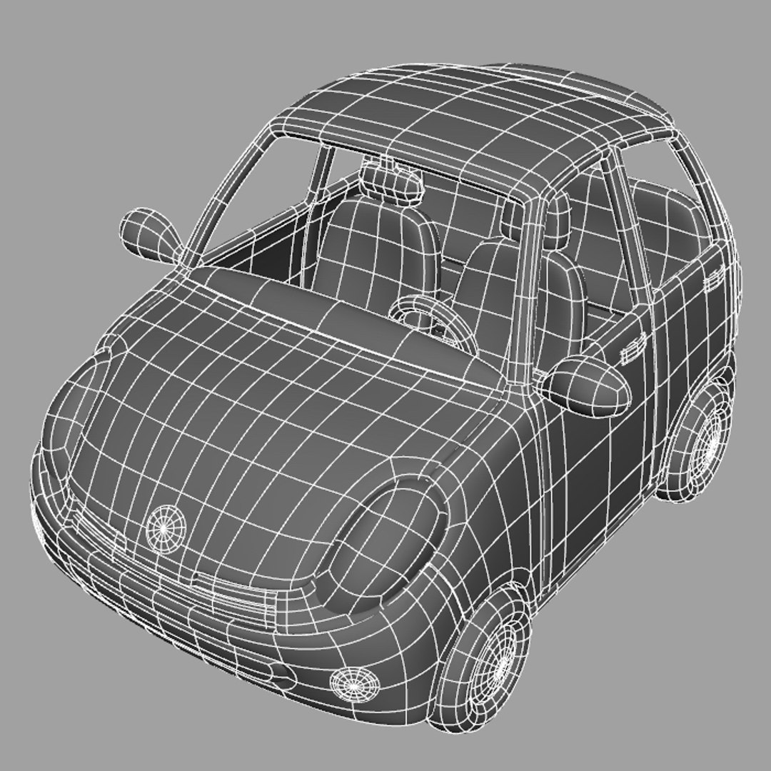 3d Cartoon Car Model