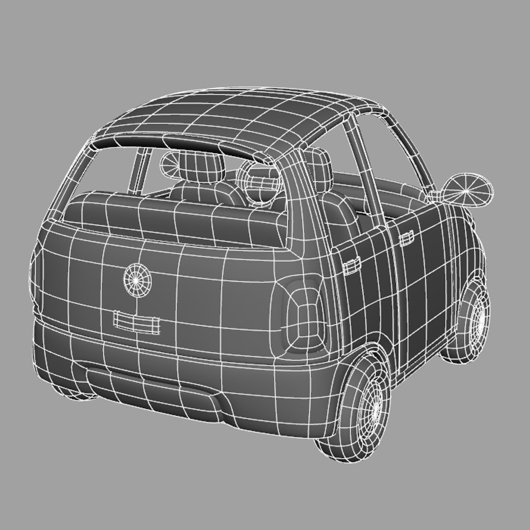 3d Cartoon Car Model