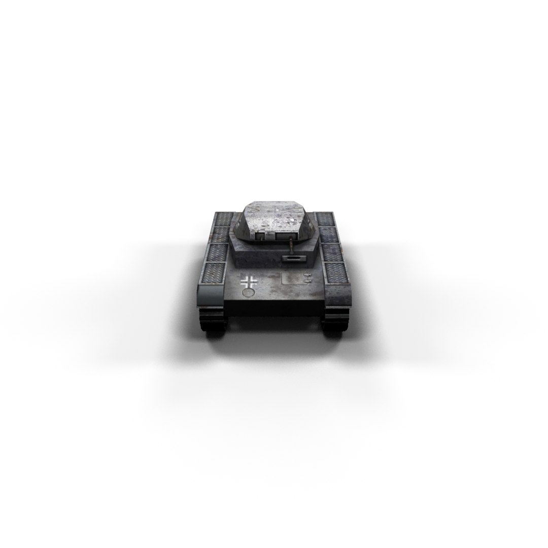 panzer 2 ausf tanks 3d model