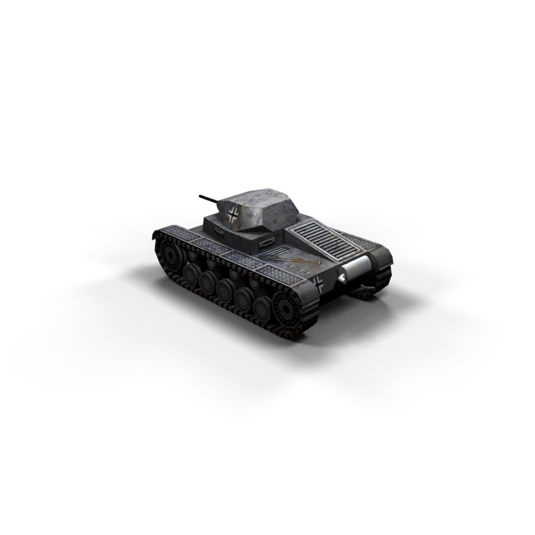 panzer 2 ausf tanks 3d model