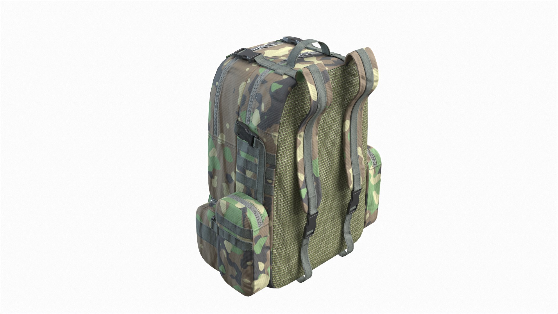3D Military Backpack Green Model - TurboSquid 1768336