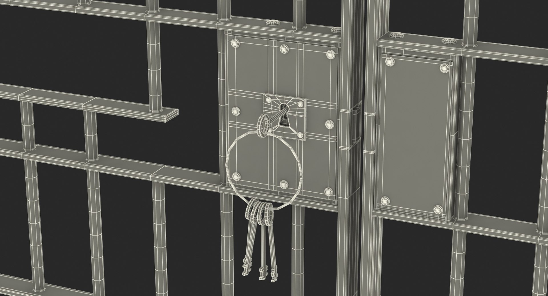 3D prison bars - TurboSquid 1242113