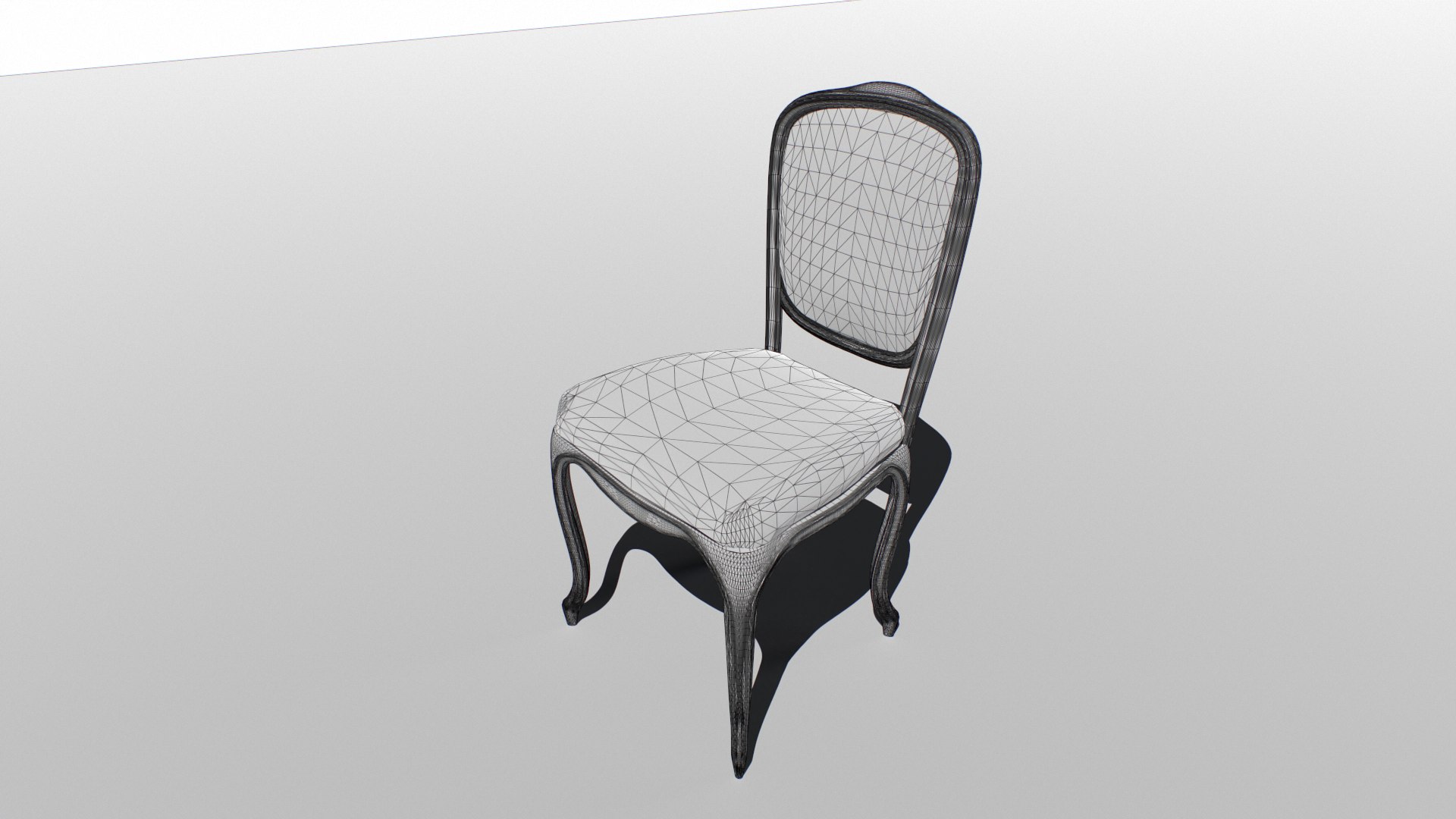 3D model Vintage chair set - TurboSquid 2096065