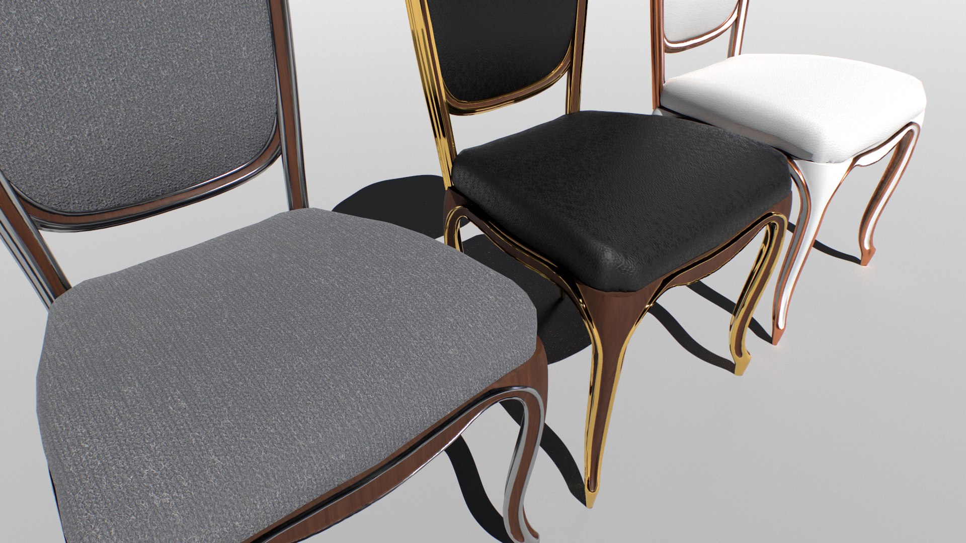 3D model Vintage chair set - TurboSquid 2096065