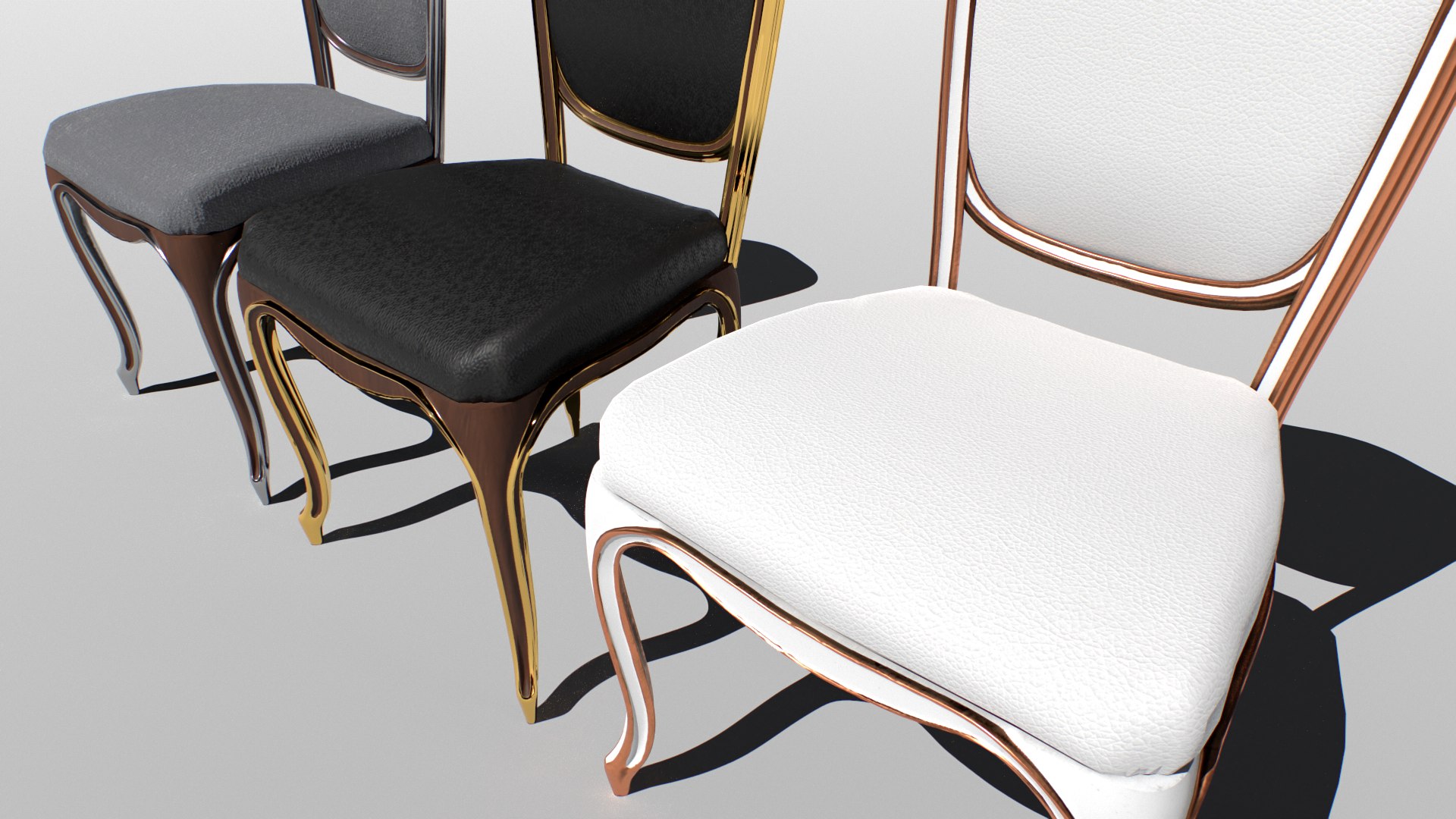 3D model Vintage chair set - TurboSquid 2096065