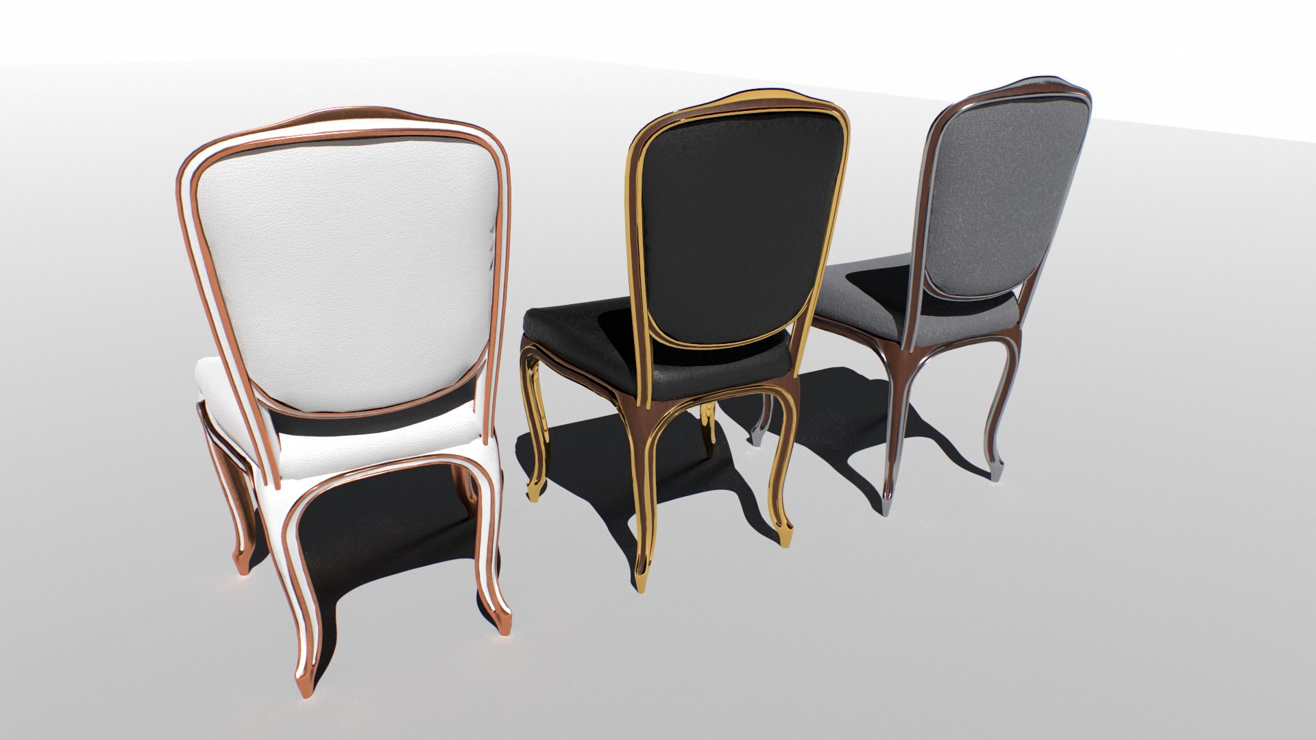 3D model Vintage chair set - TurboSquid 2096065