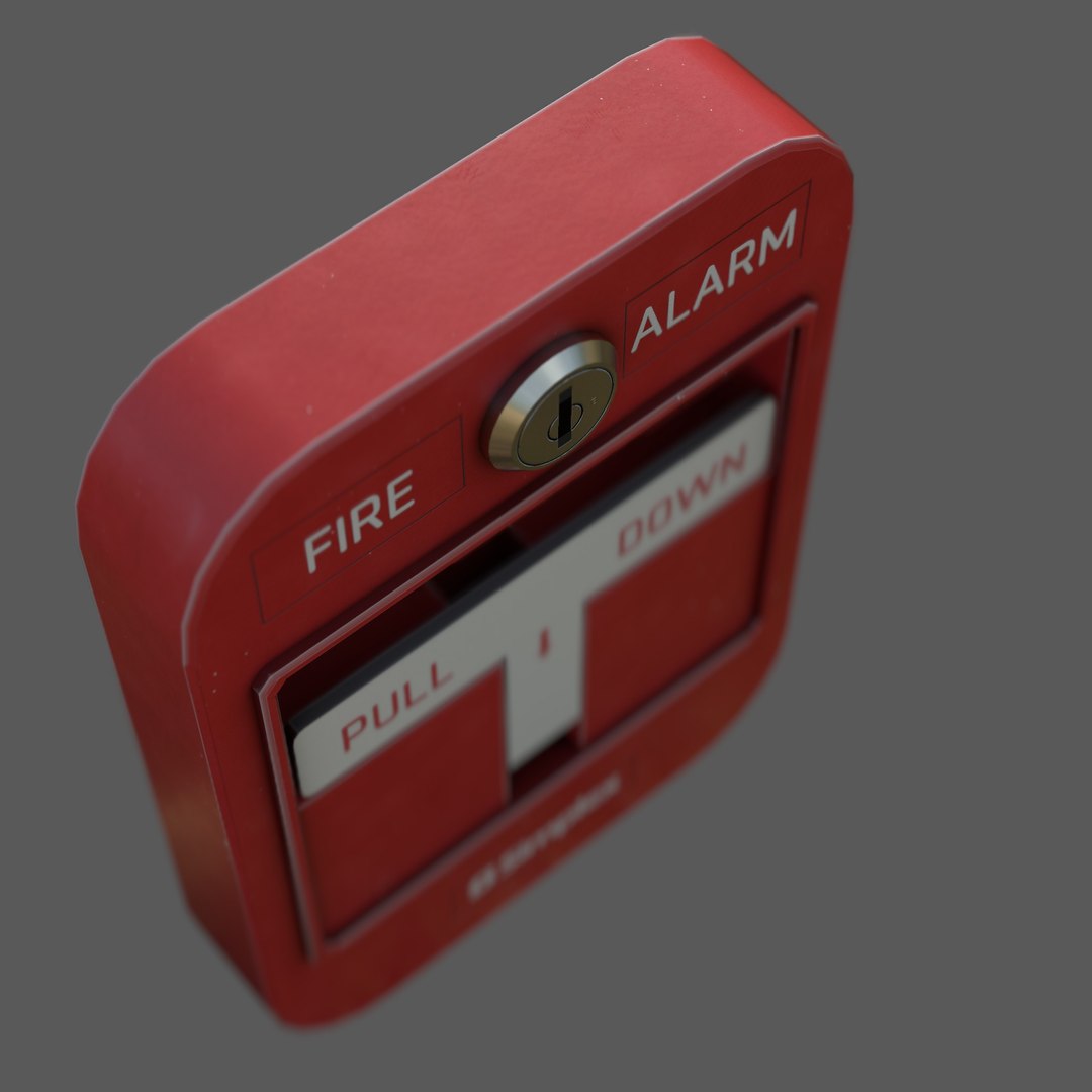 Manual fire alarm activation 3D model - TurboSquid 2146839