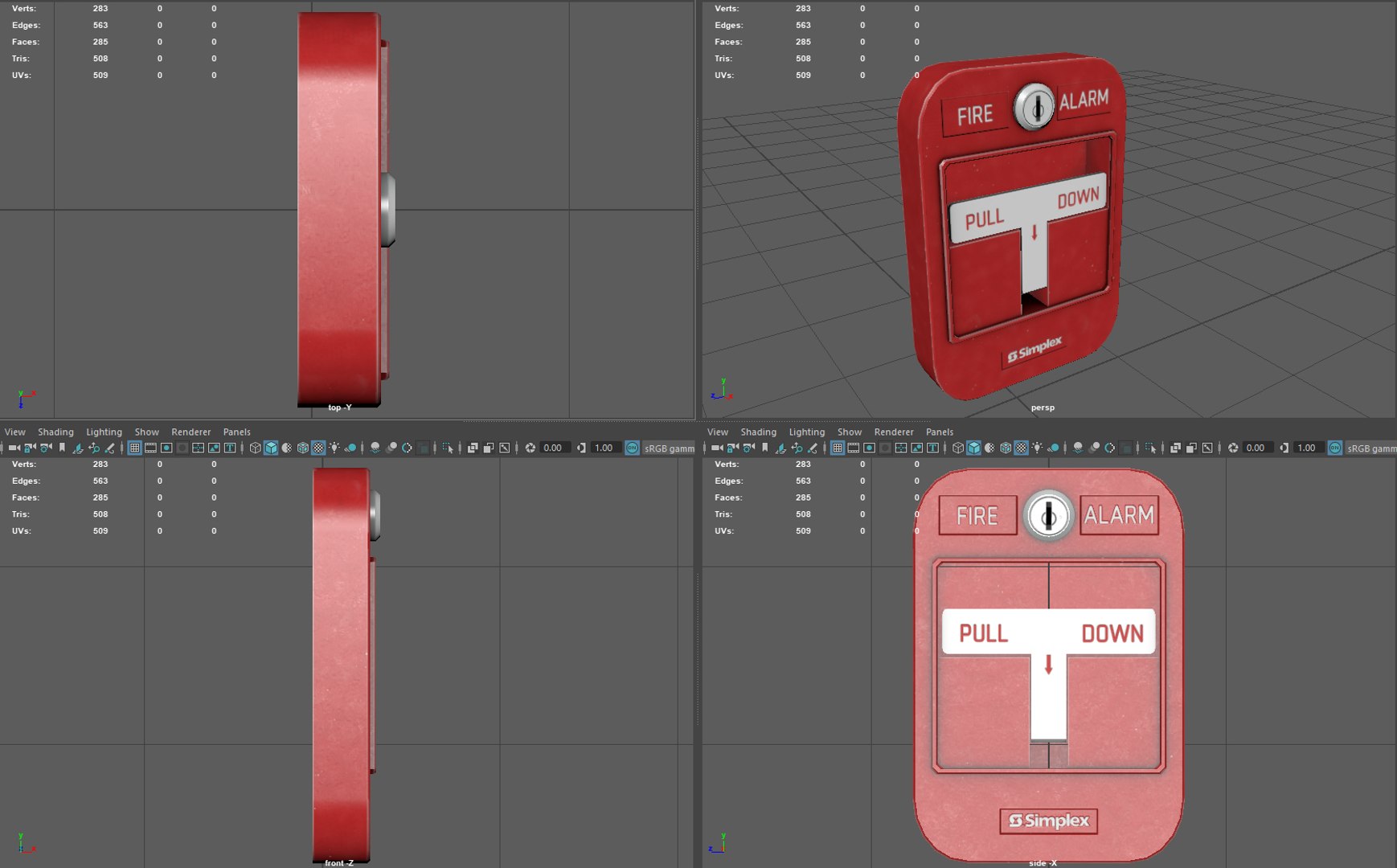 Manual Fire Alarm Activation 3D Model - TurboSquid 2146839