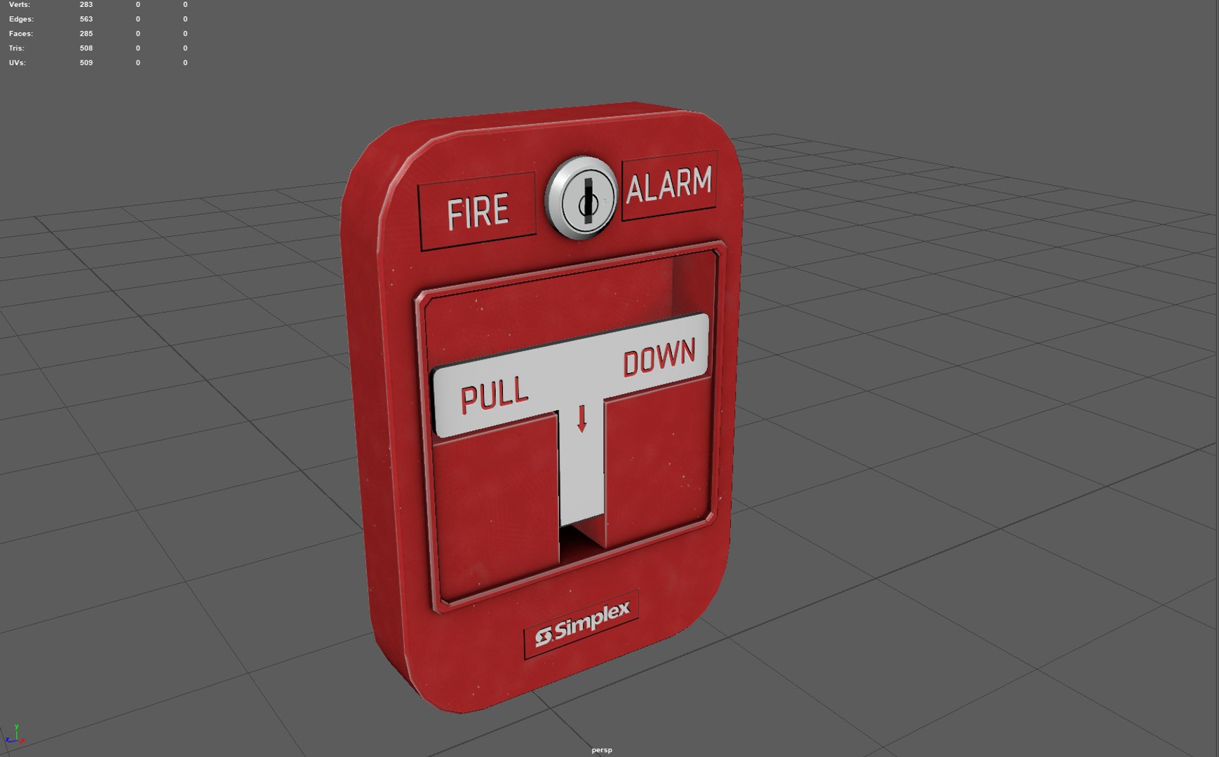 Manual Fire Alarm Activation 3D Model - TurboSquid 2146839