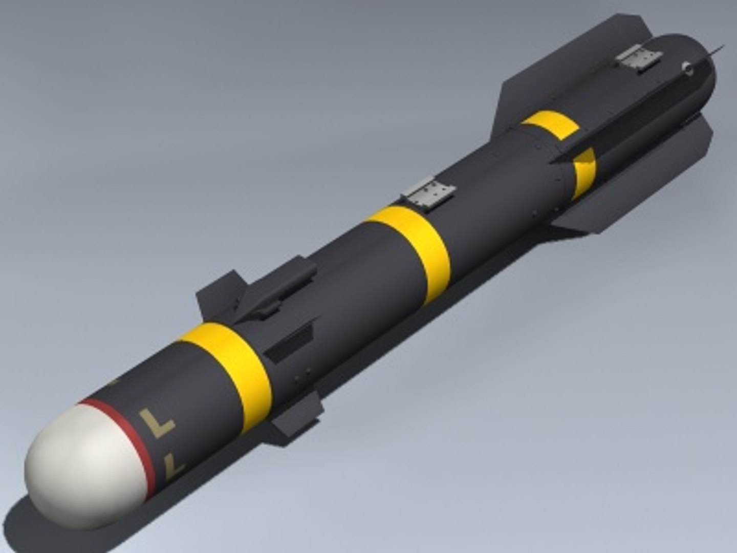 Agm-114l Hellfire Missile 3d Max