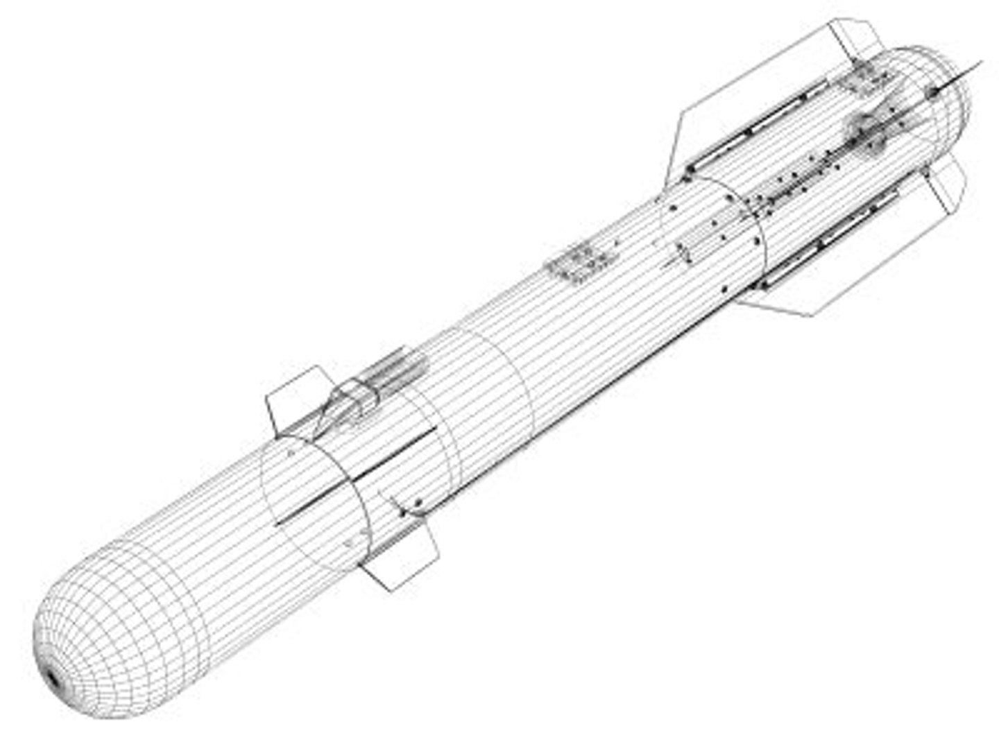 Agm-114l Hellfire Missile 3d Max