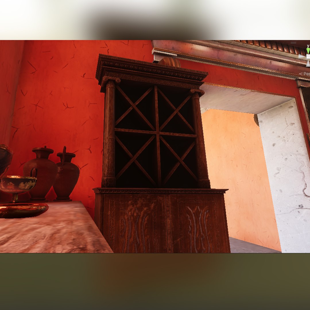 Roman Scroll Cabinet 3D - TurboSquid 2128183