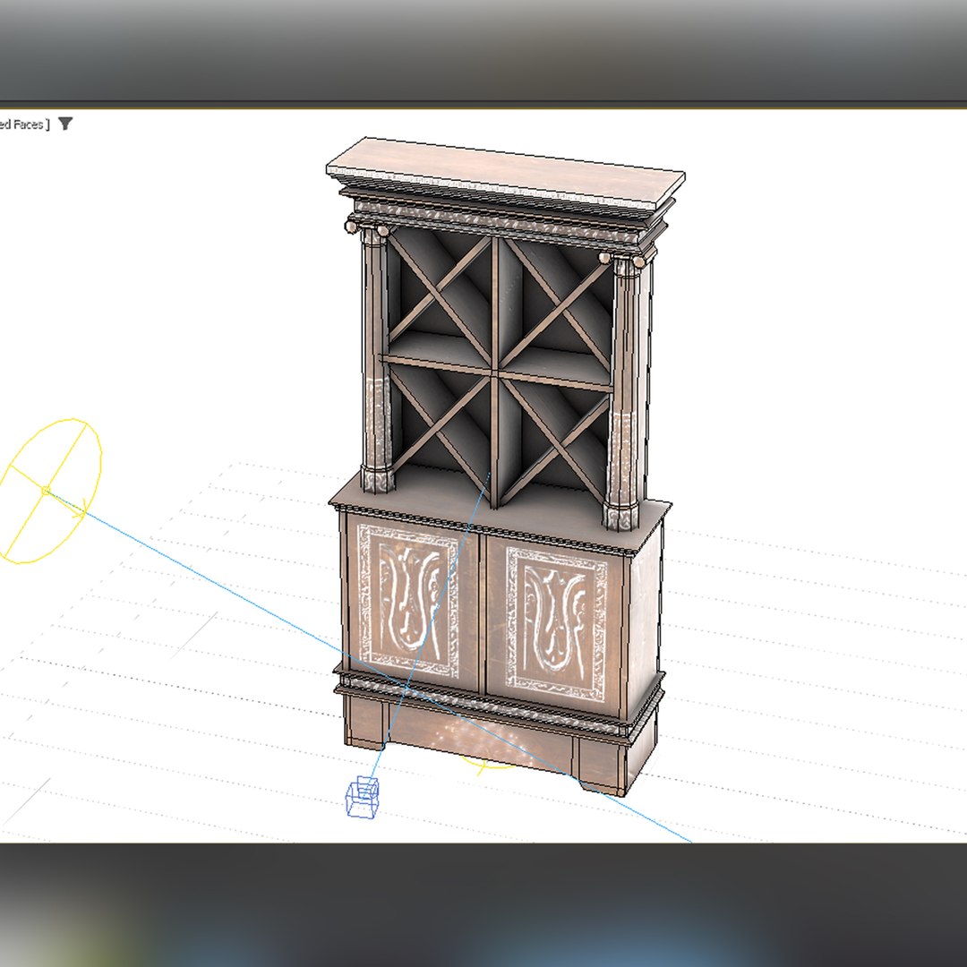 Roman Scroll Cabinet 3D - TurboSquid 2128183