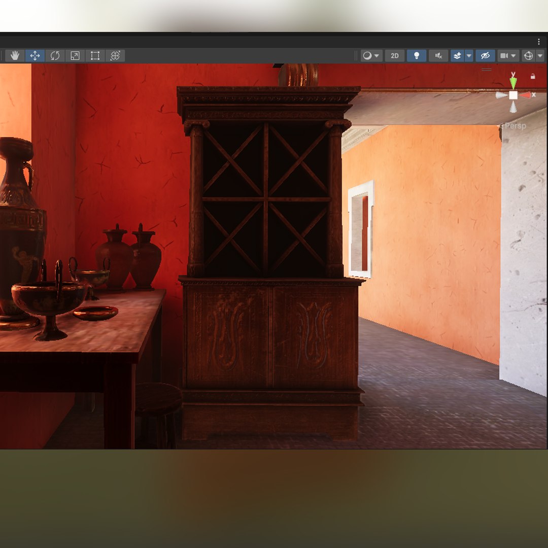 Roman Scroll Cabinet 3D - TurboSquid 2128183