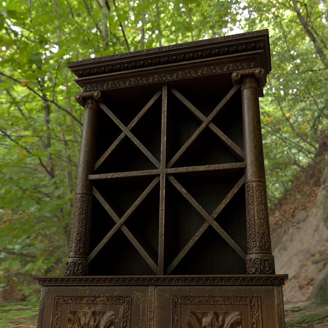 Roman Scroll Cabinet 3D - TurboSquid 2128183