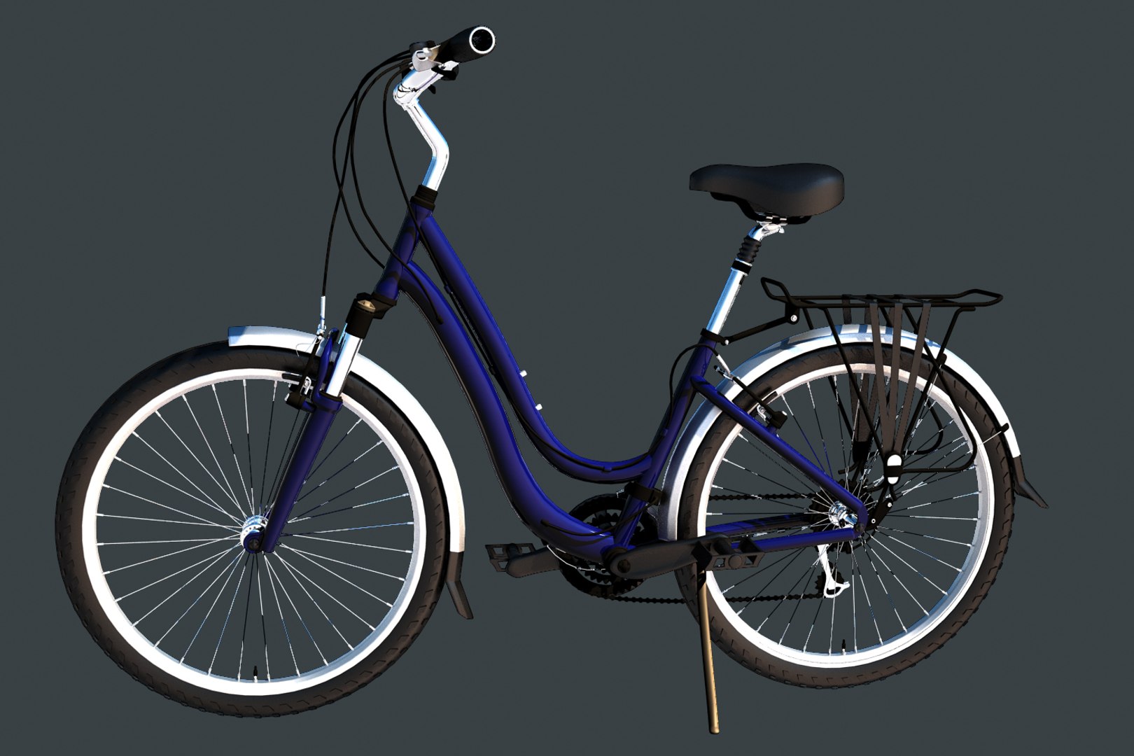 Lady Cycle 3d Model