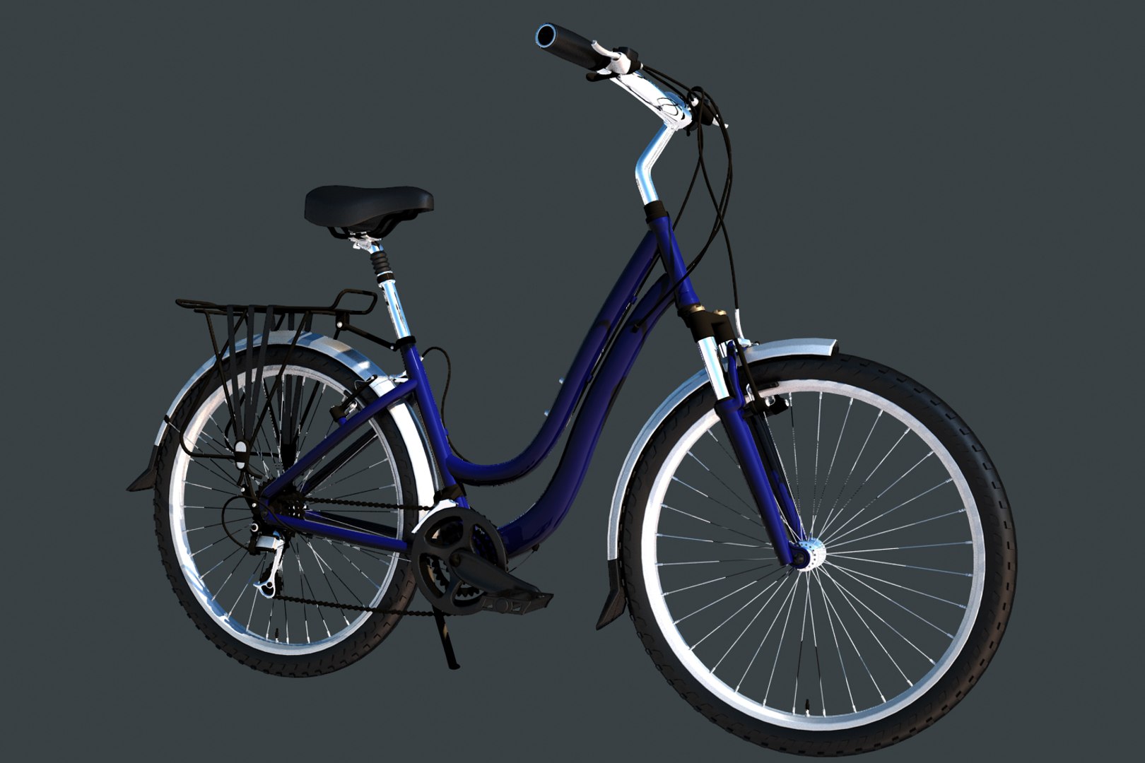 Lady Cycle 3d Model