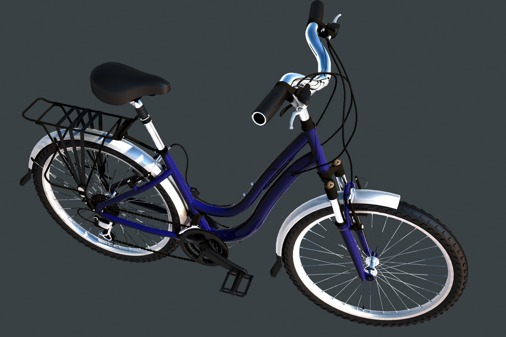 Lady Cycle 3d Model