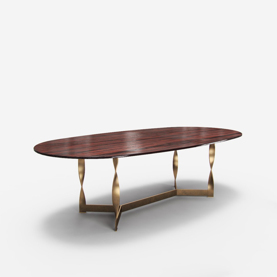 Dining Table Pliet Rugiano 3d Max