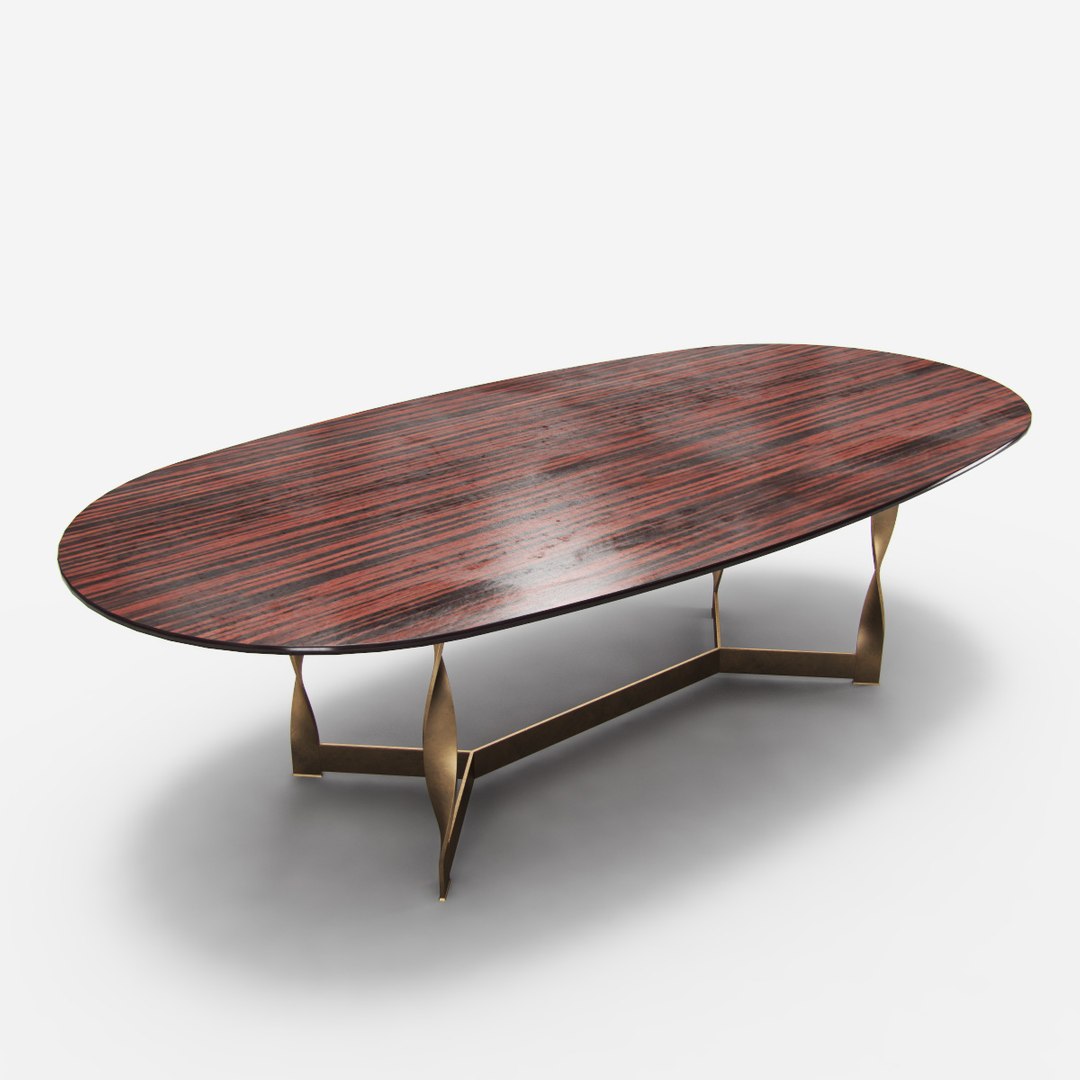 Dining Table Pliet Rugiano 3d Max