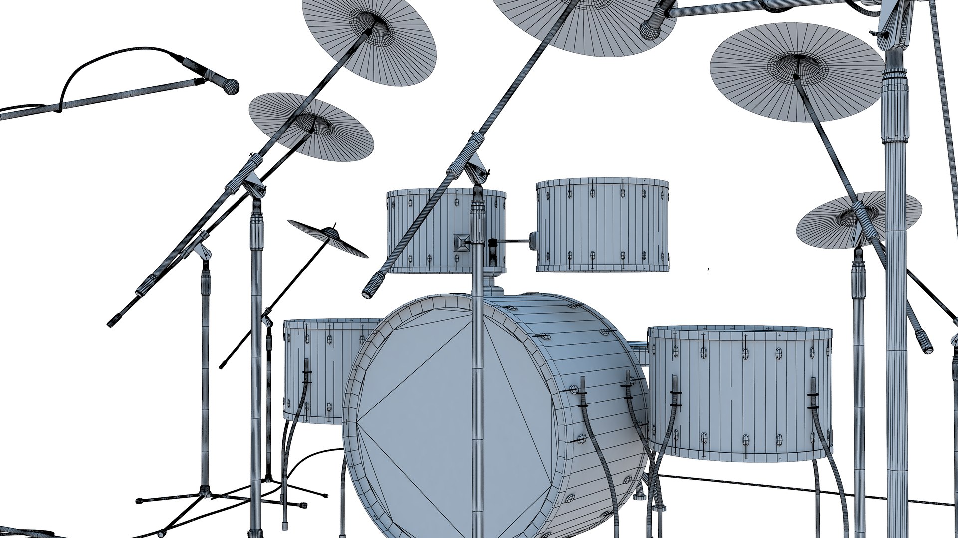 Drum Set 3D Model - TurboSquid 1573335