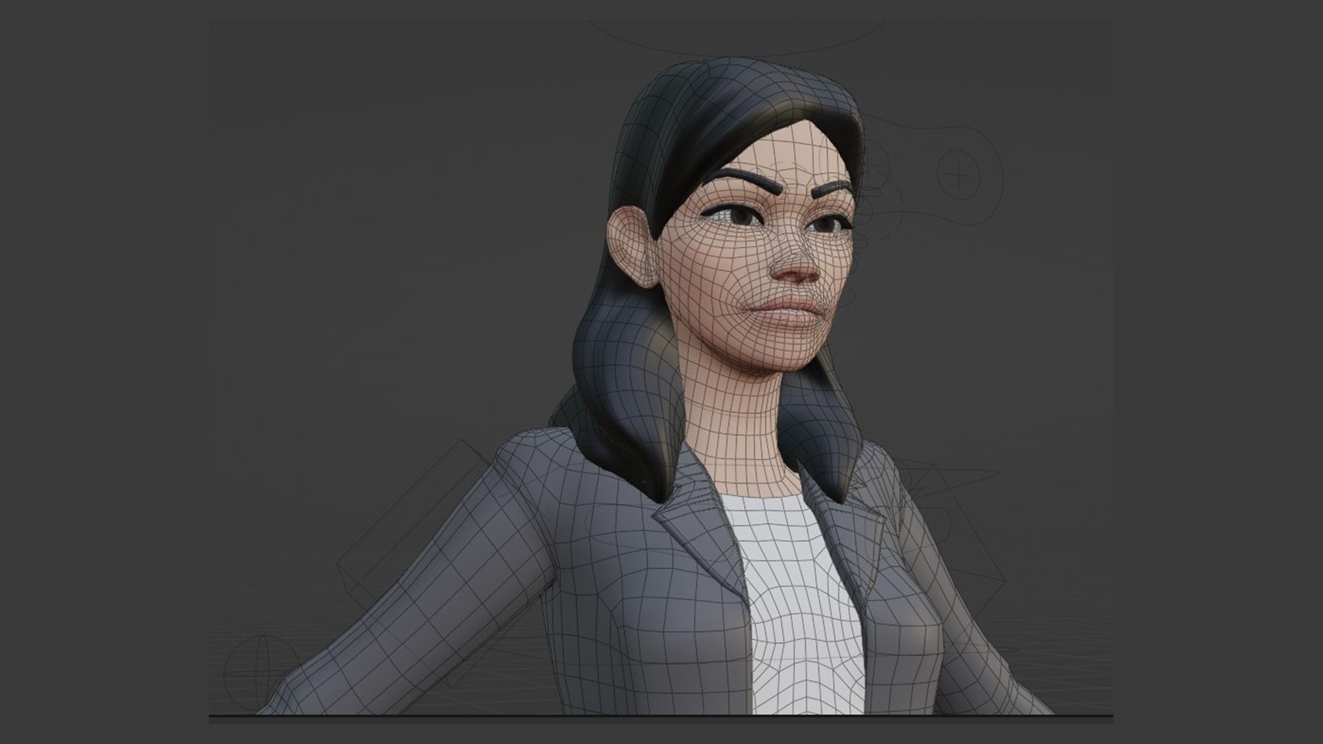 Asian Social Woman Model - TurboSquid 2216276
