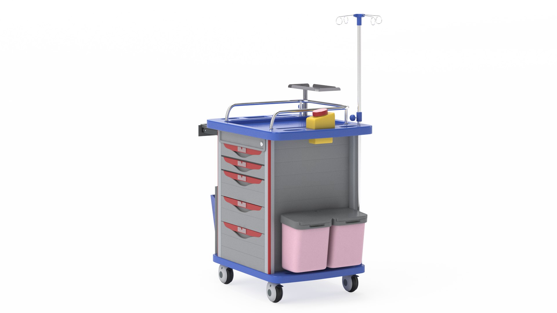 3D Model MS3C-500T, Lite Emergency Crash Medication Cart - TurboSquid 1985033