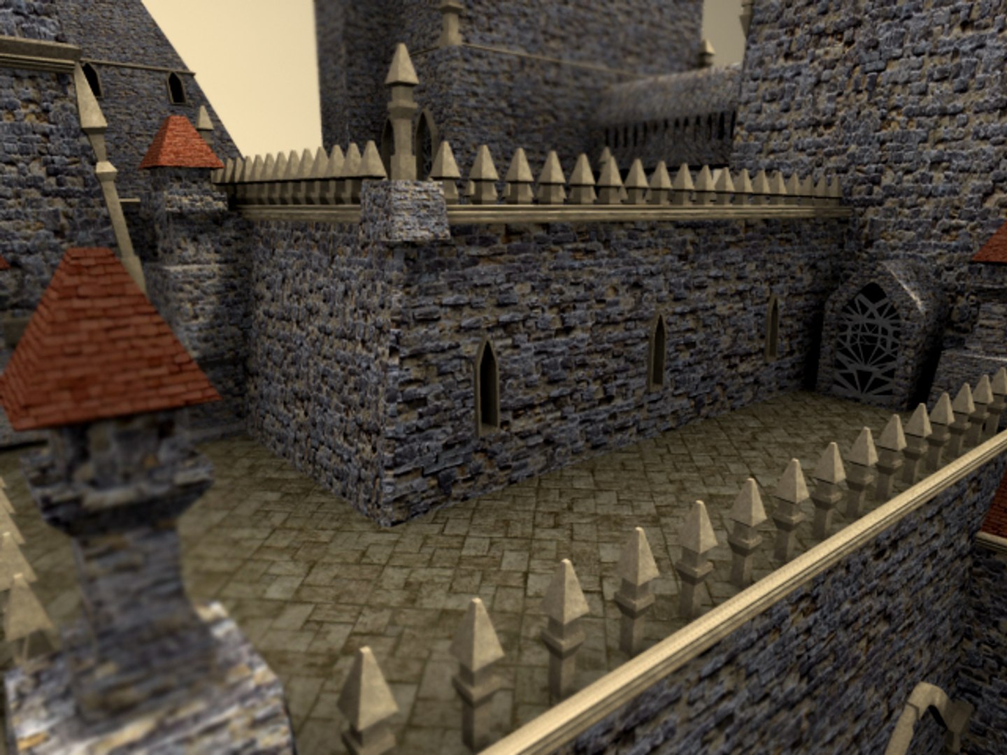 Obj Medieval Castle