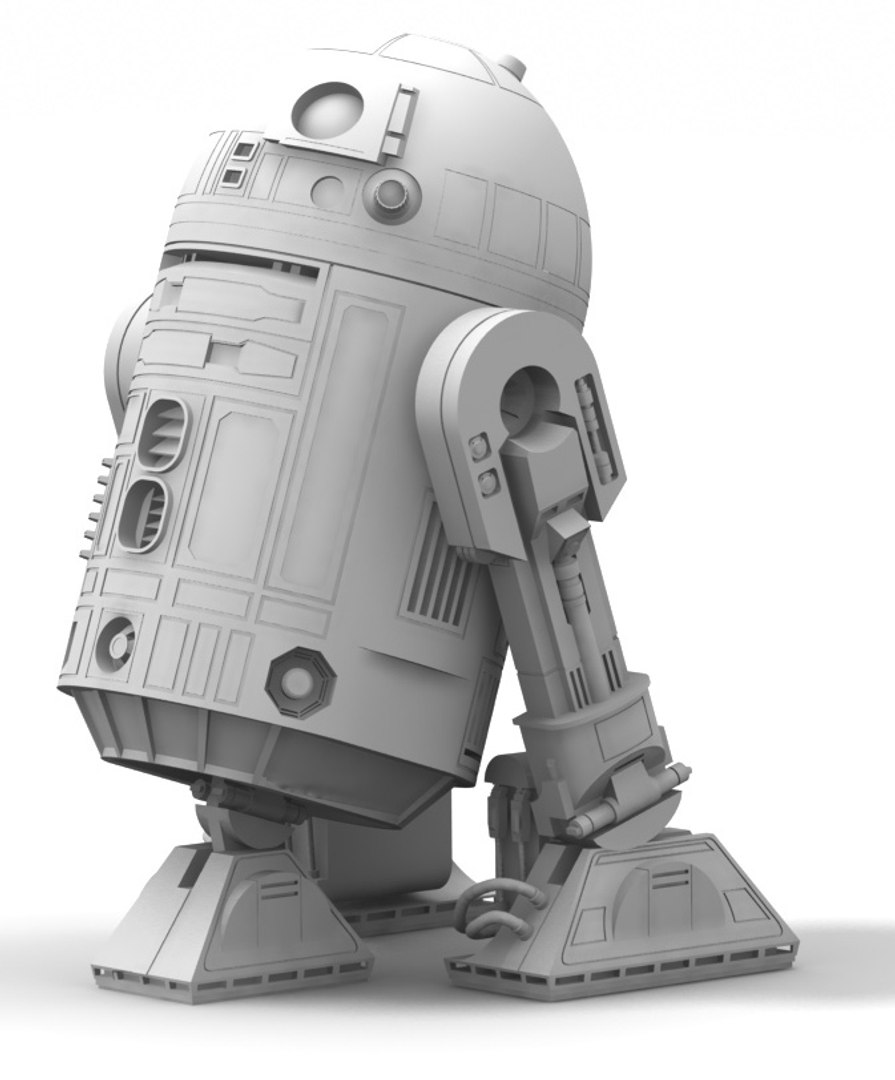 3d R2-d2 Star Wars Model