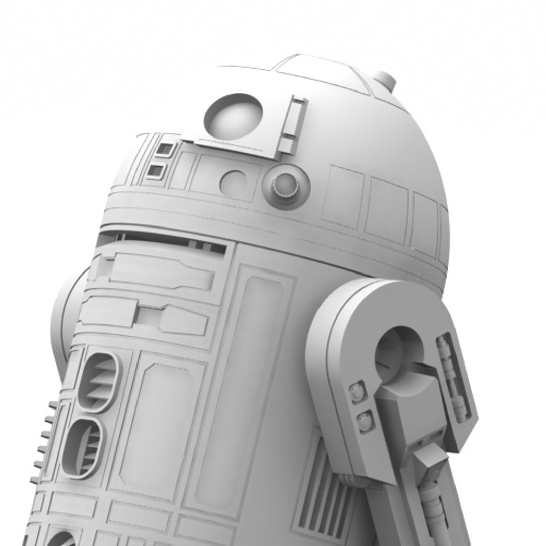 3d R2-d2 Star Wars Model