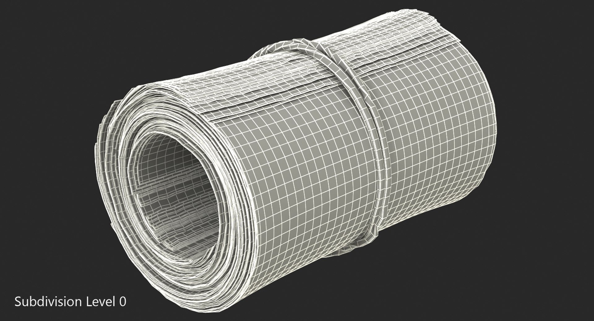 Cash Roll Dollar Bills 3D - TurboSquid 1230772