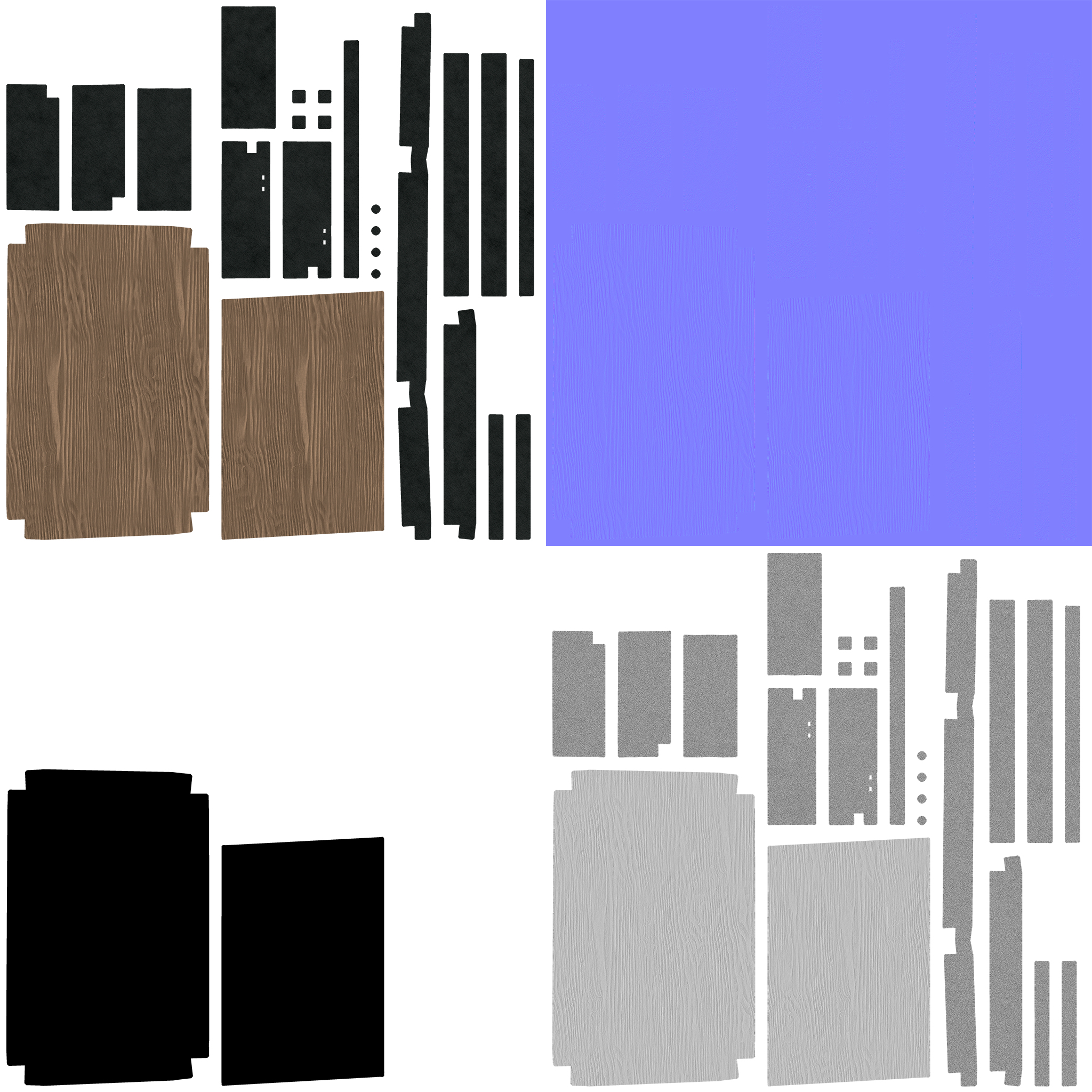 Modern writing desk 3D model - TurboSquid 1664332