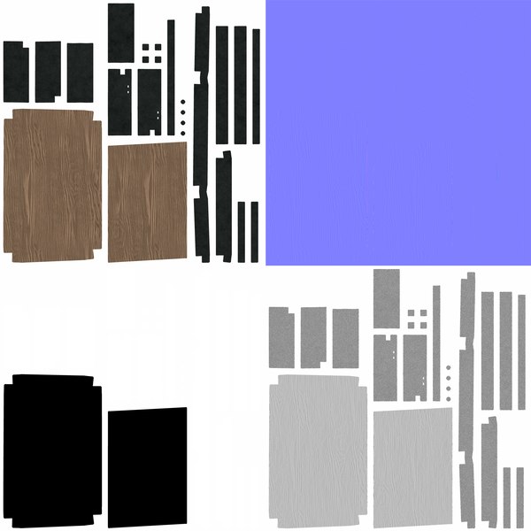 Modern writing desk 3D model - TurboSquid 1664332