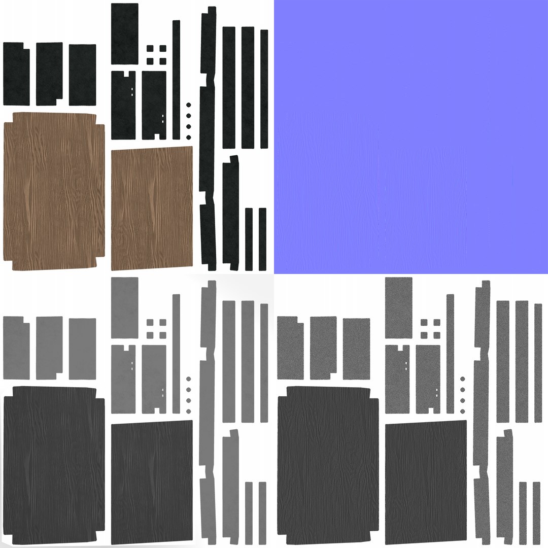 Modern Writing Desk 3D Model - TurboSquid 1664332