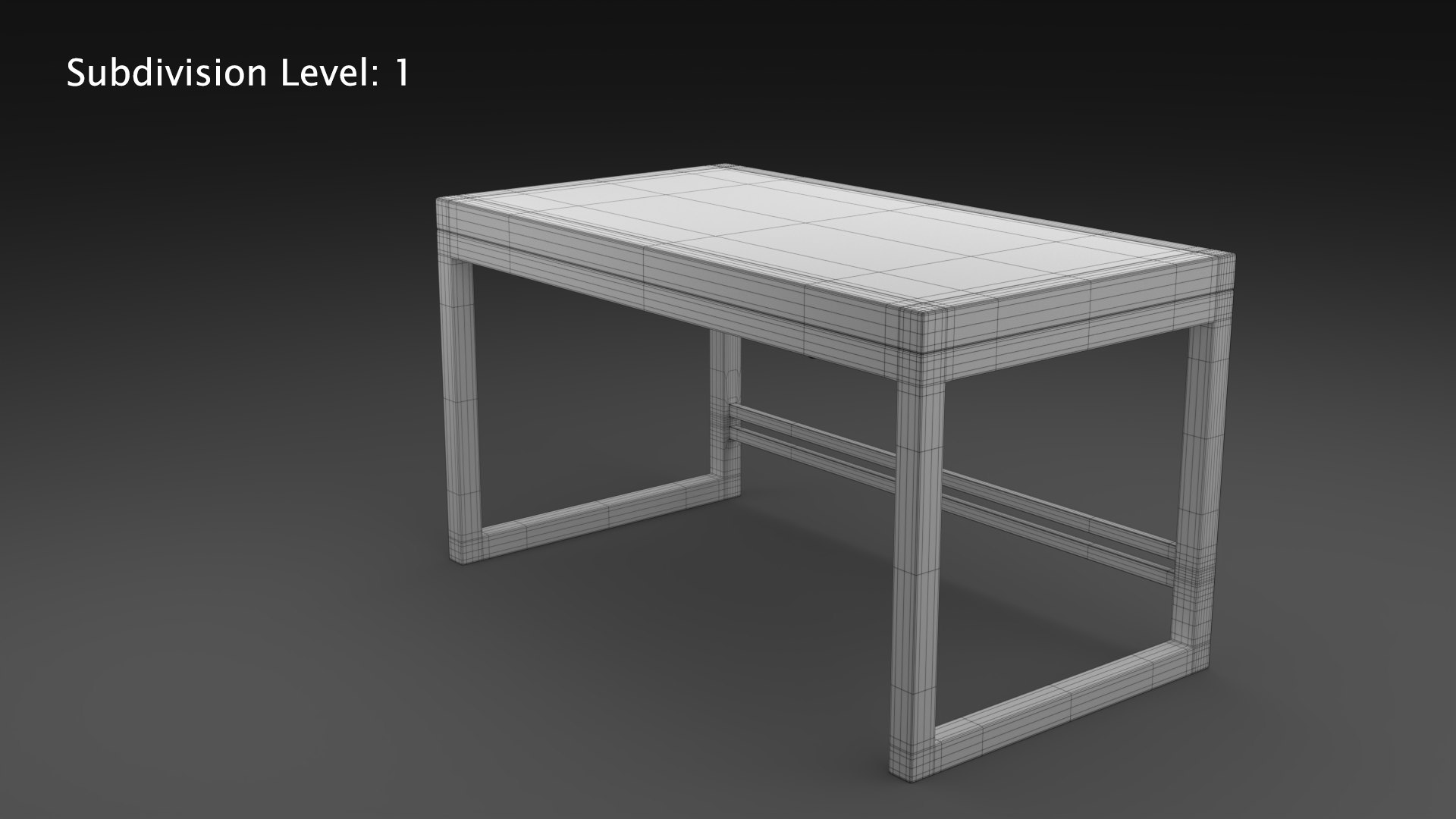 Modern Writing Desk 3D Model - TurboSquid 1664332