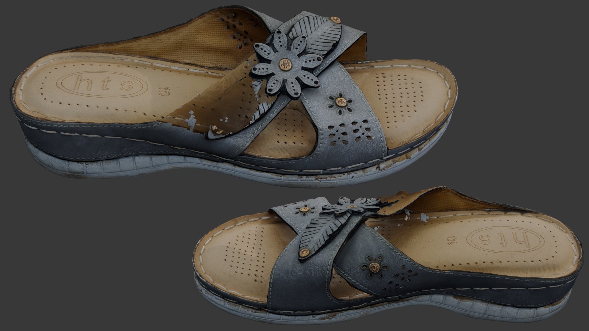 Realistic Leather Sandals 3D Model 3D - TurboSquid 2396207