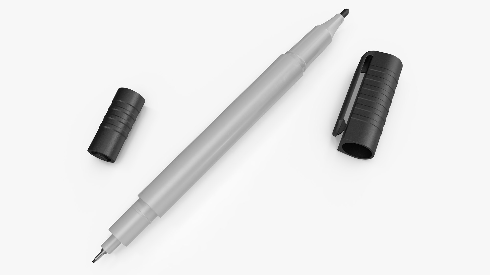 3D Permanent Marker Ultra Fine Tip Open - TurboSquid 1951075