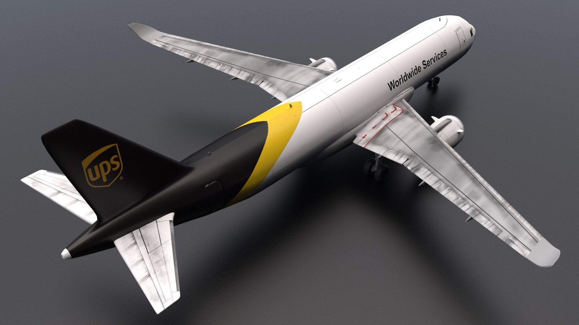 UPS Airbus A320 Model - TurboSquid 1777713