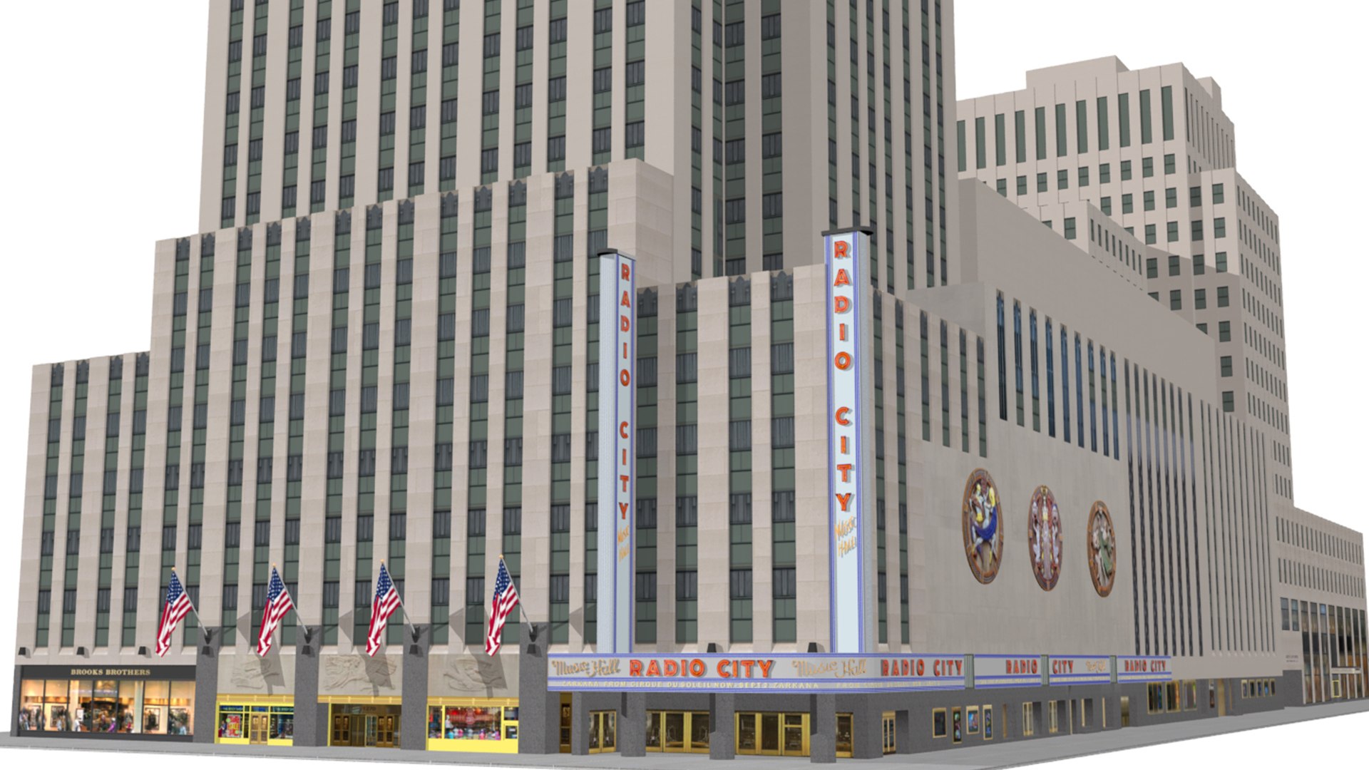 3D Rockefeller Center New York Building Collection - TurboSquid 1979783