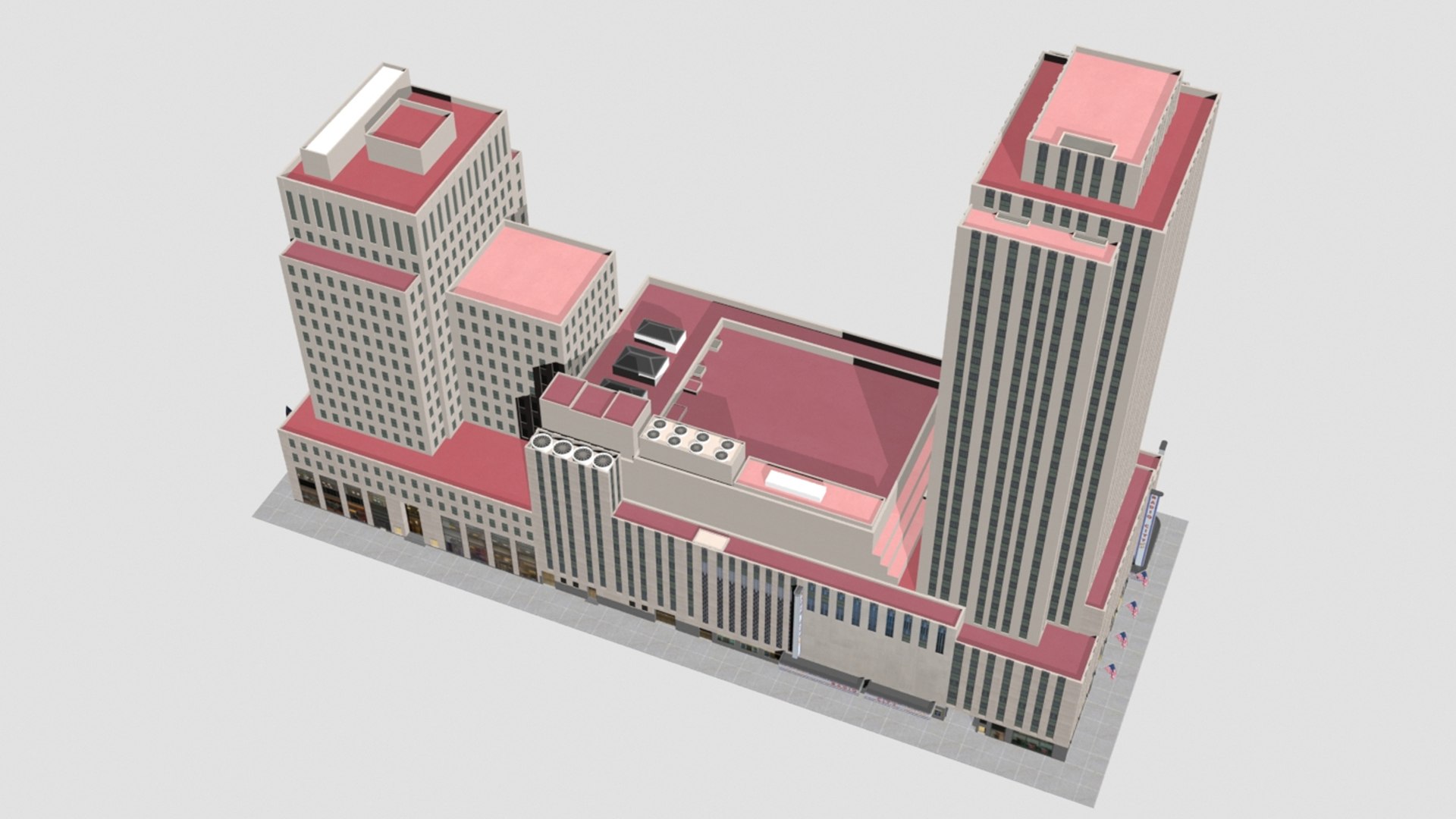 3D Rockefeller Center New York Building Collection - TurboSquid 1979783